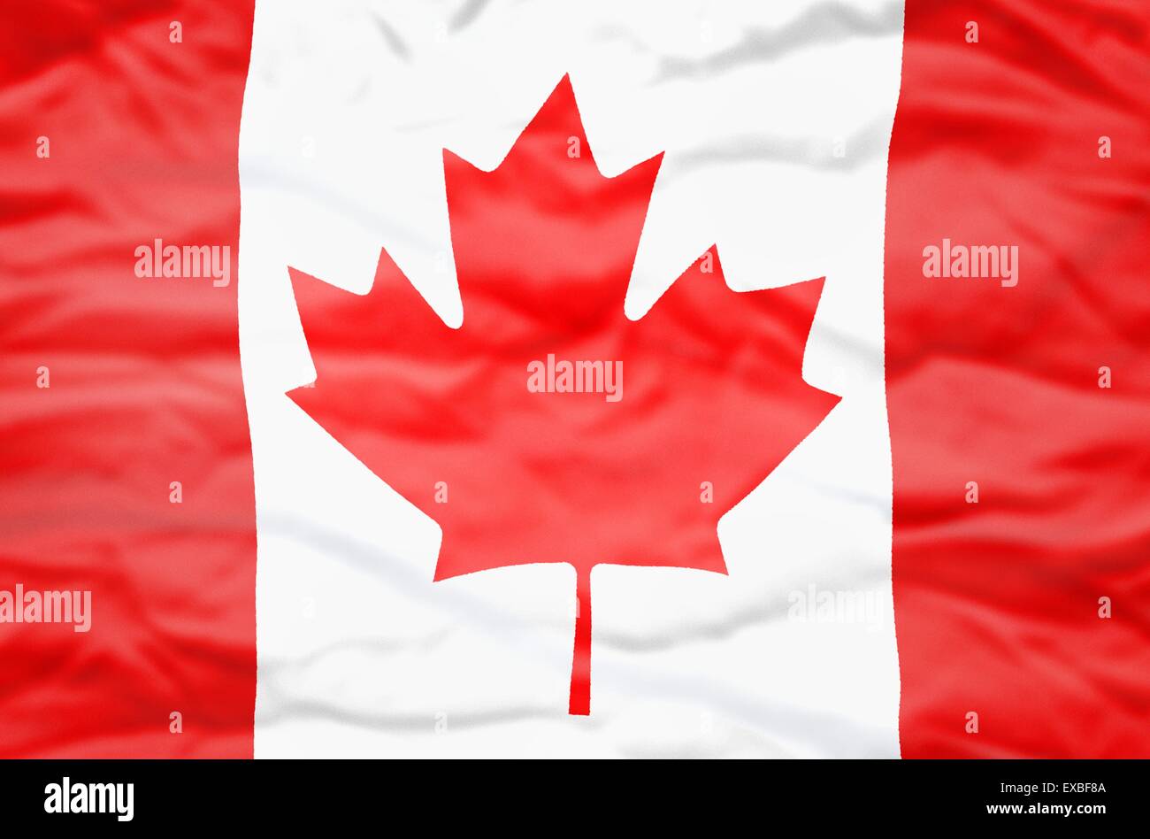 Canada flag wave hi-res stock photography and images - Alamy