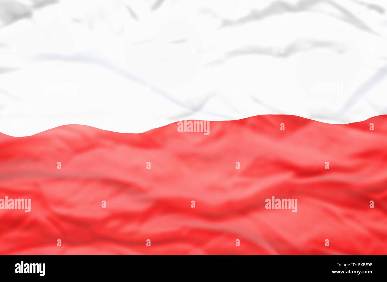 Wavy flag of poland hi-res stock photography and images - Alamy