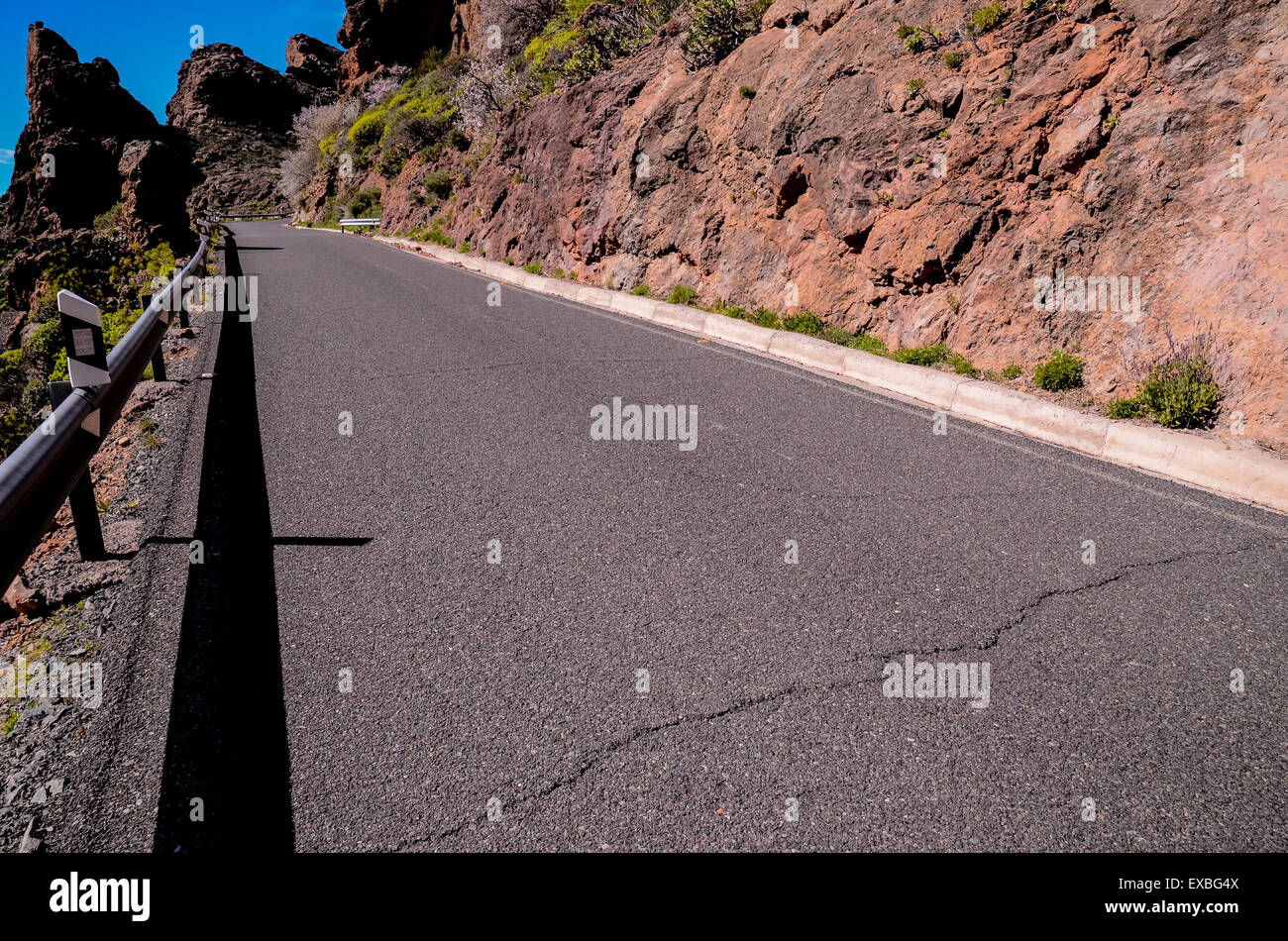Aerial View of an Asphalt Road Stock Photo - Alamy