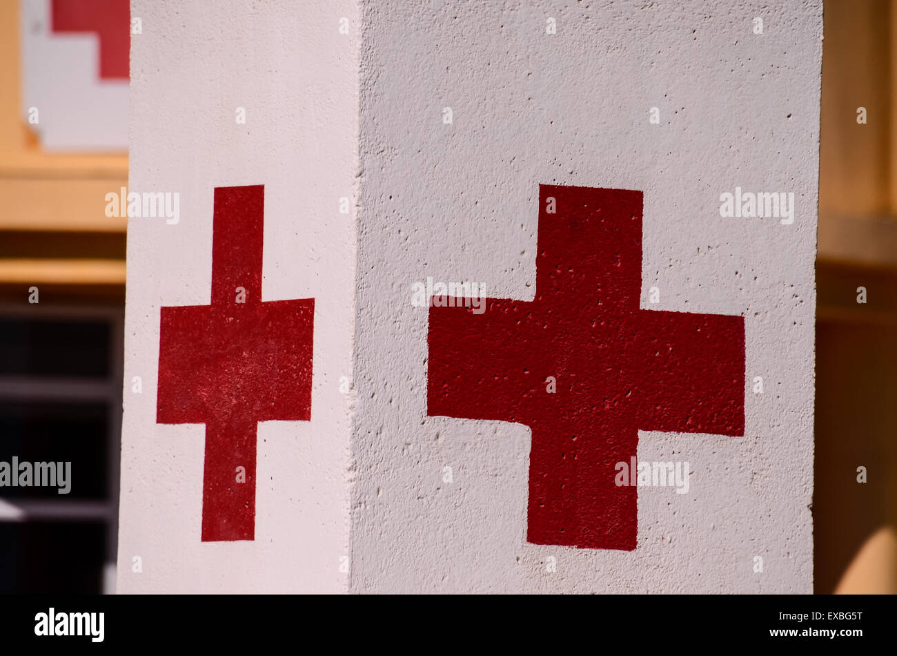 Red Cross Medical Sign Stock Photo - Alamy