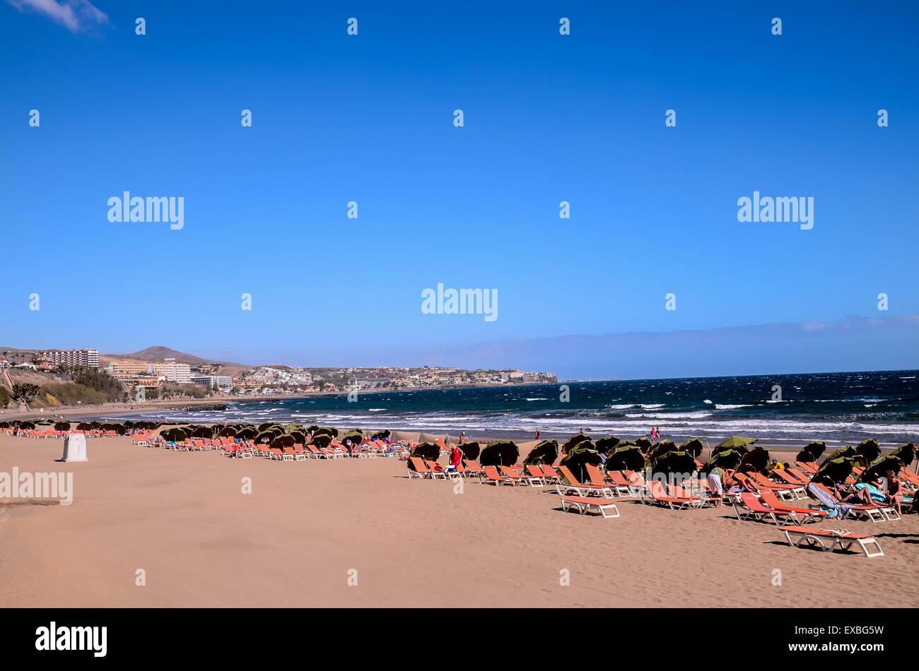 Playa del Ingles Tropical Beach Stock Photo - Alamy
