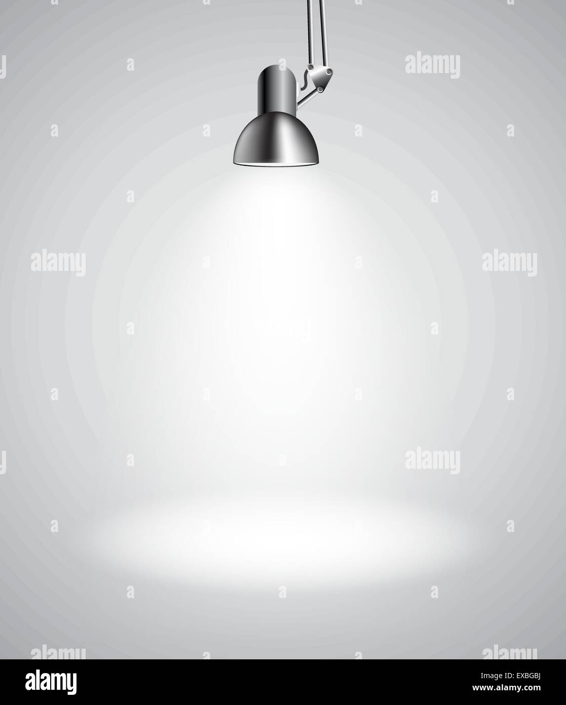 Background with Lighting Lamp. Empty Space for Your Text or Obje Stock ...