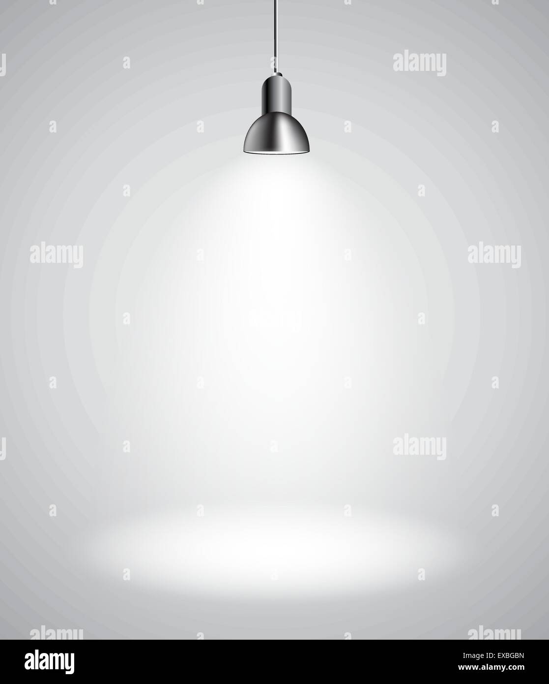 Background with Lighting Lamp. Empty Space for Your Text or Obje Stock ...
