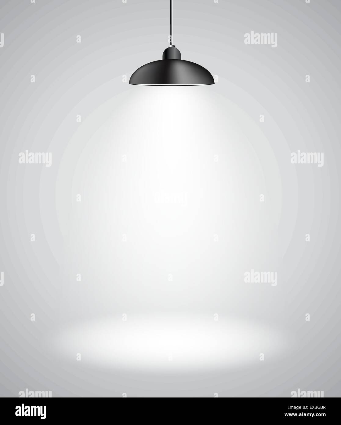Background with Lighting Lamp. Empty Space for Your Text or Obje Stock ...