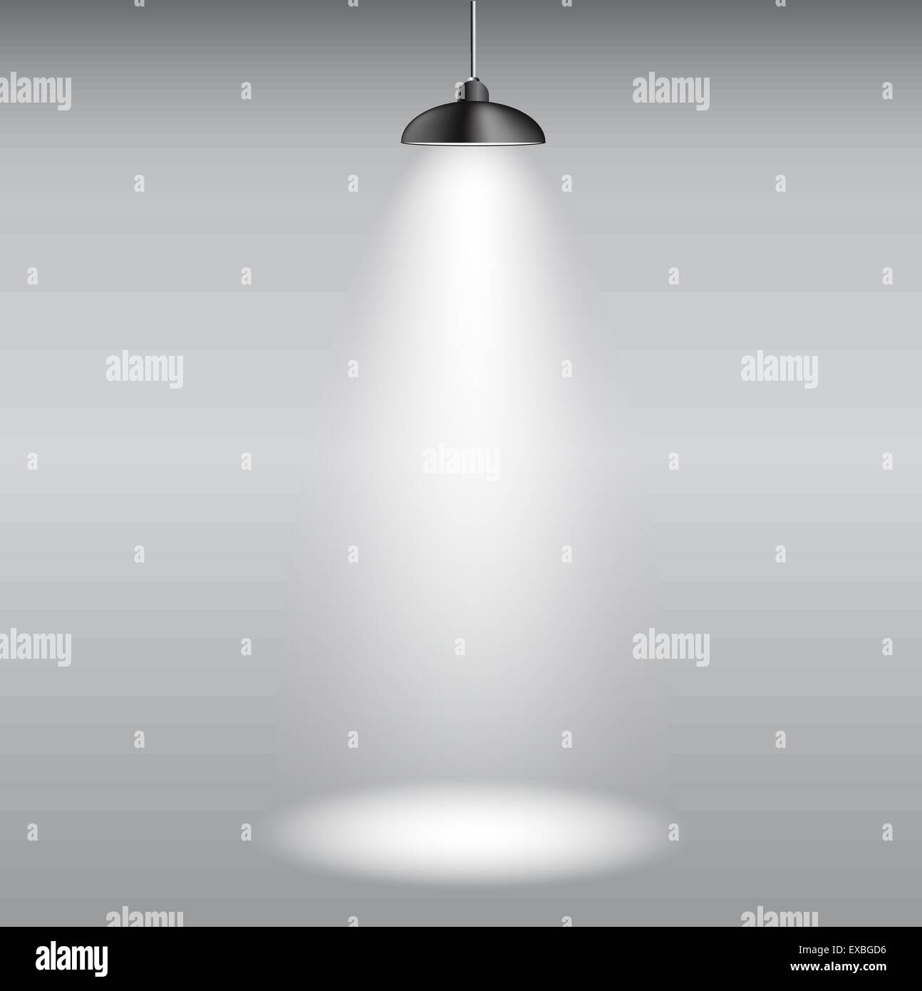 Background with Lighting Lamp. Empty Space for Your Text or Obje Stock ...