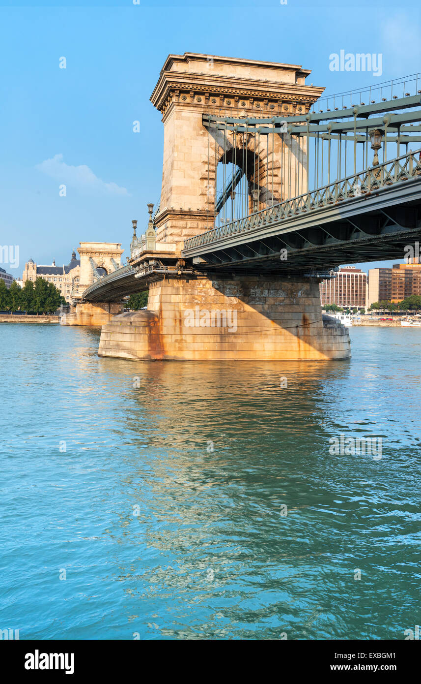 Famous Chain Bridge in Budapest, Hungary Stock Photo - Alamy