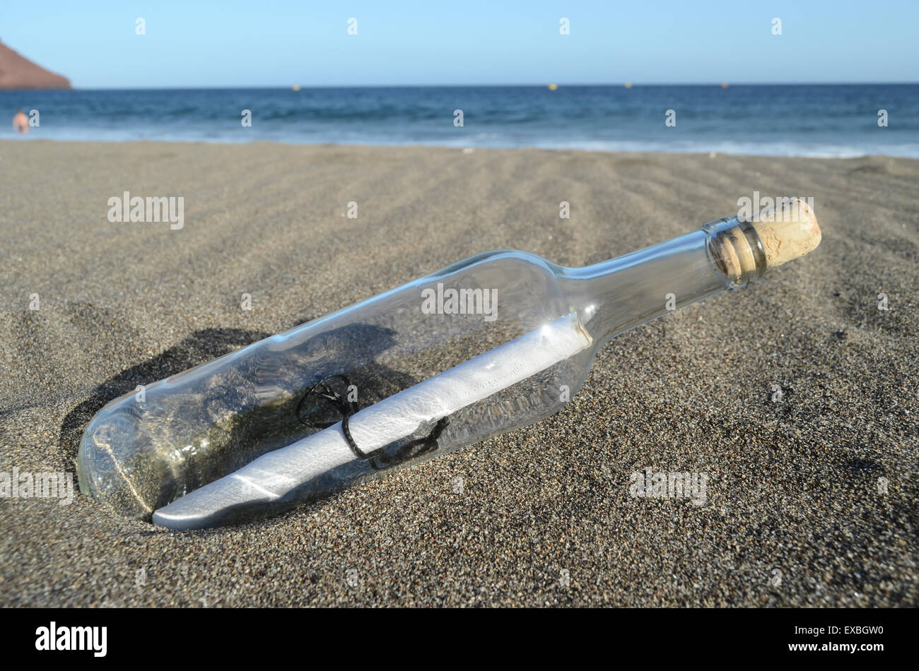Message In A Bottle Stock Photo - Alamy