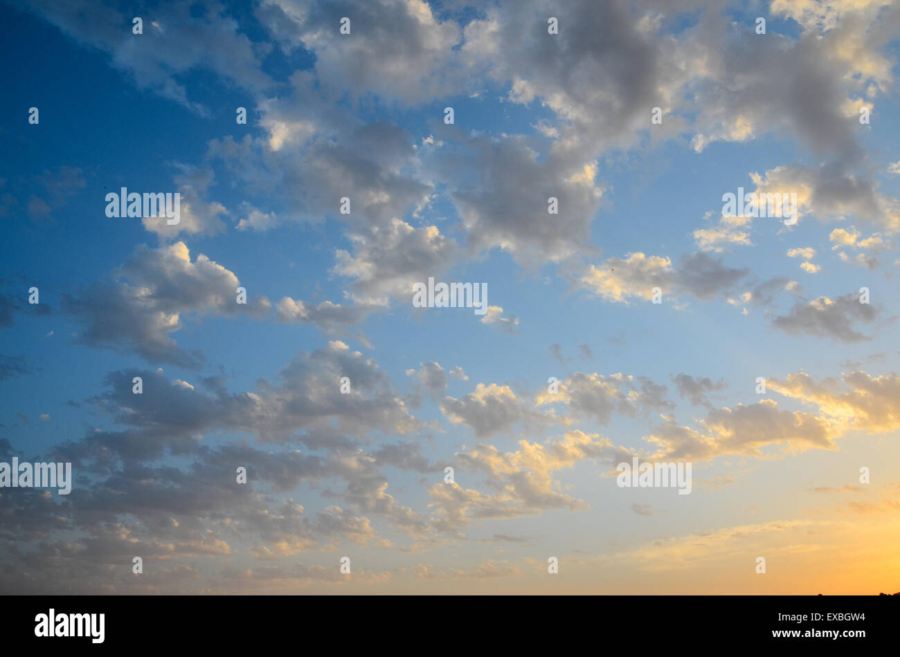 Colored Clouds at Sunset Stock Photo - Alamy
