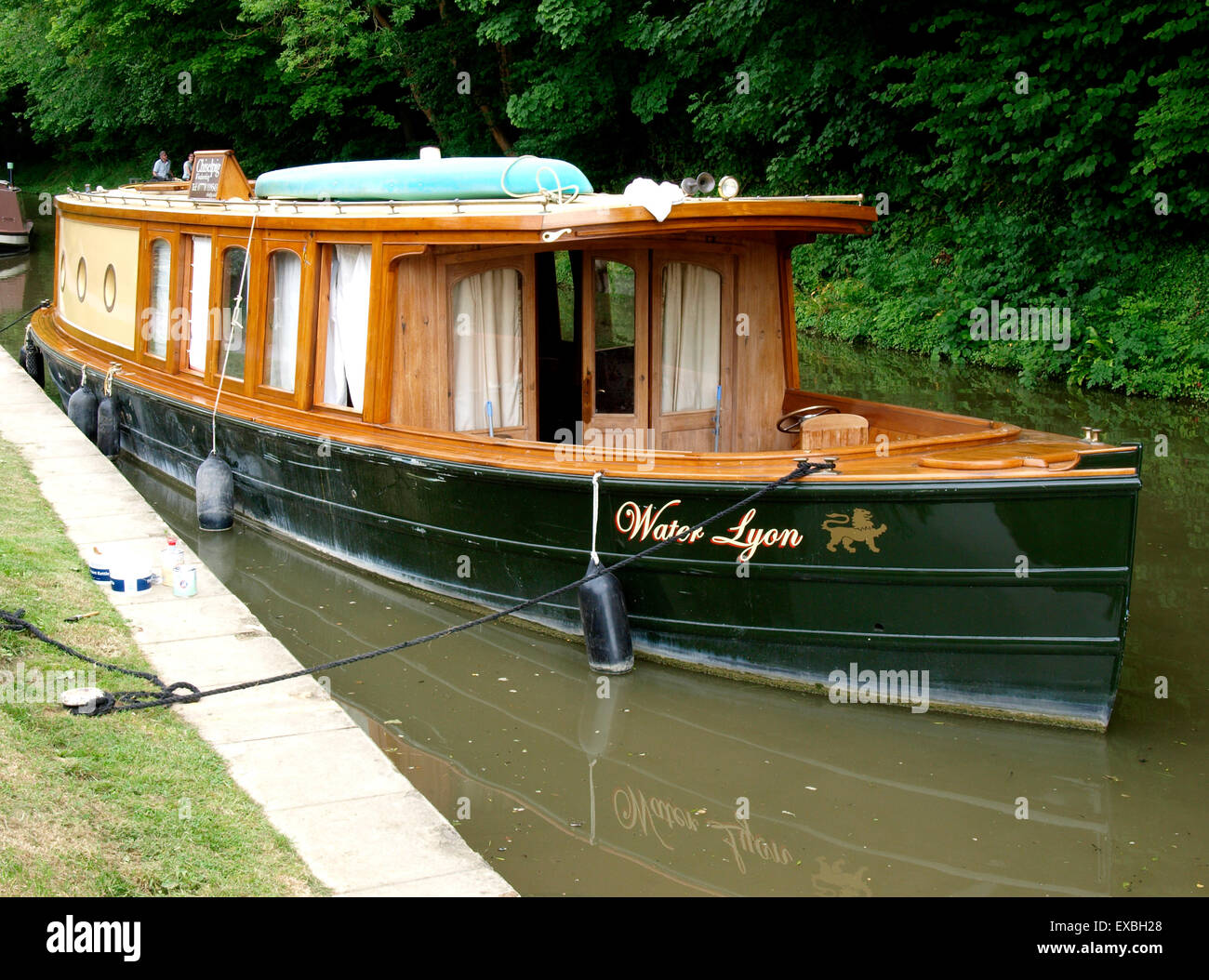 Water Lyon a lovely wooden boat on the Kennet & Avon Canal near ...