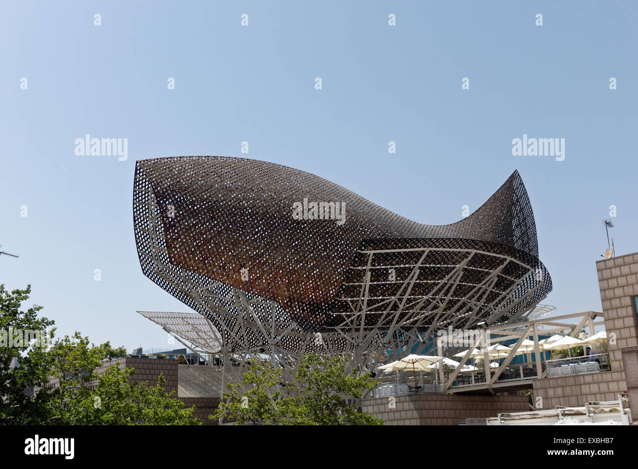 Olympic Fish Barcelona Stock Photo - Alamy
