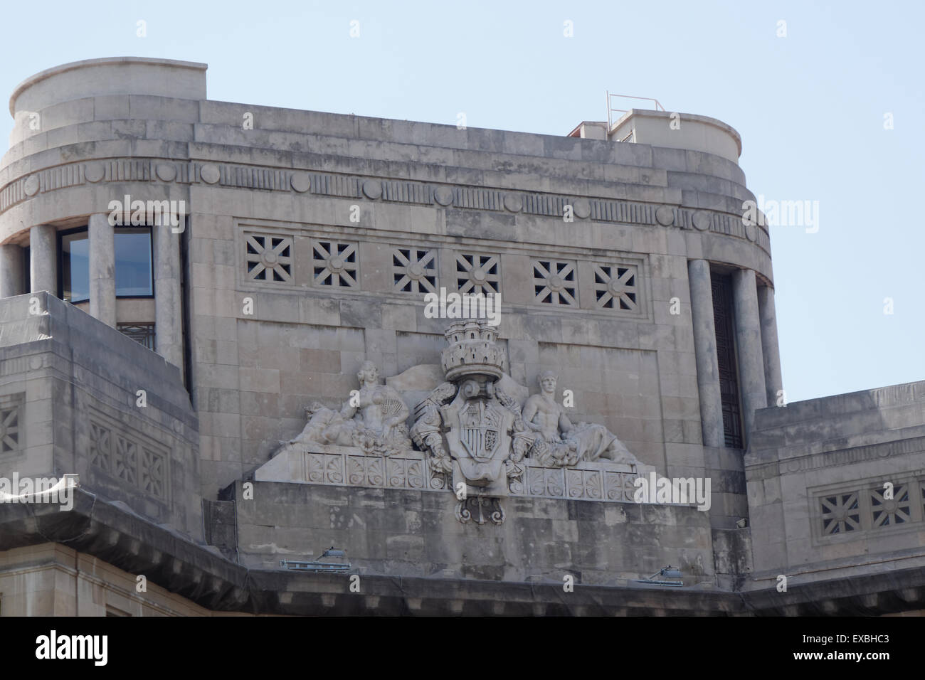Decorated buildings in Barcelona Stock Photo - Alamy