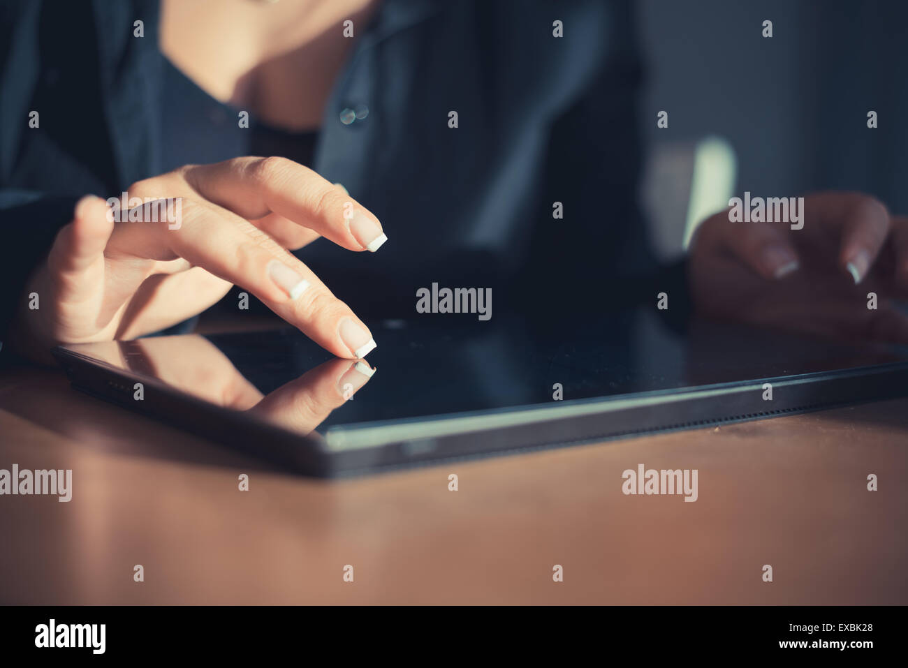 Close up charming woman using hi-res stock photography and images - Alamy