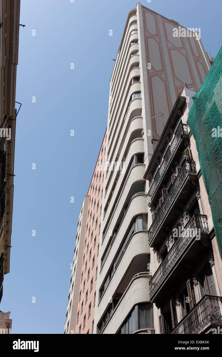 Decorated buildings in Barcelona Stock Photo - Alamy