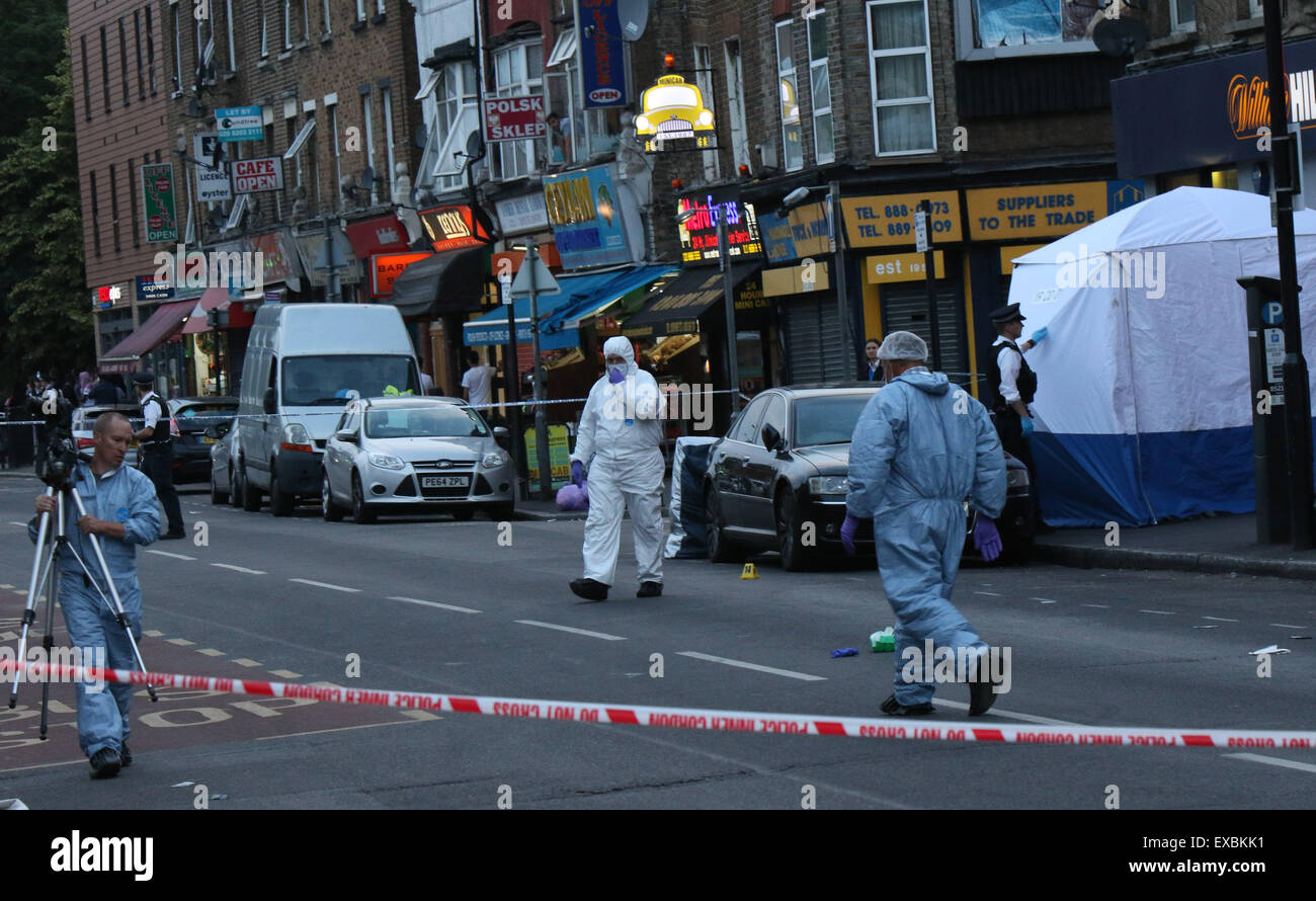 Wood Green, London Friday 10 Jul 2015 A man has died and a woman has ...