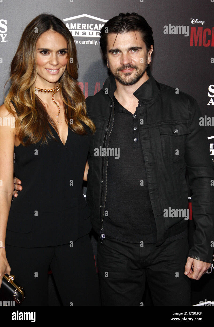 Juanes and Karen Martinez at the Los Angeles premiere of 'McFarland ...