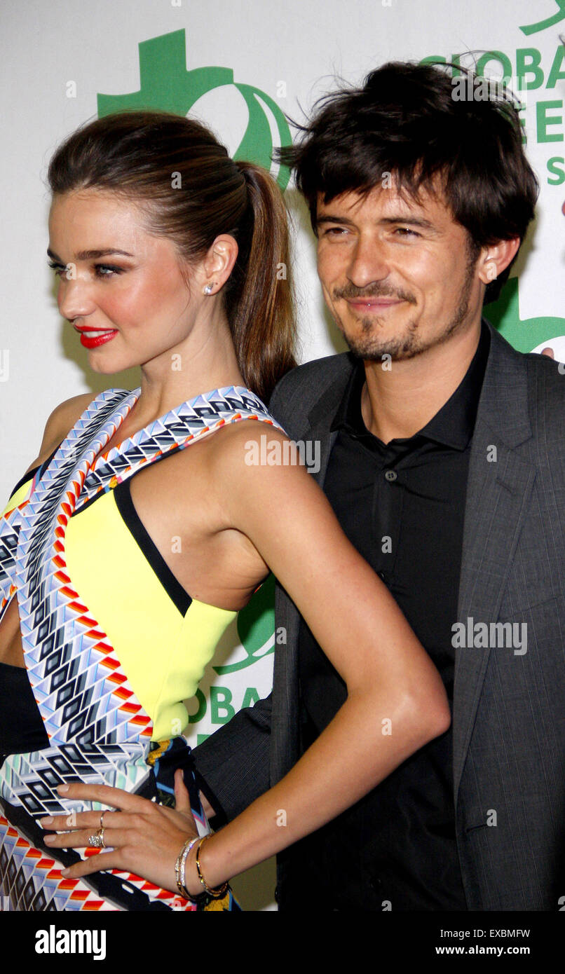 Orlando Bloom and Miranda Kerr at the Global Green USA's 10th Annual ...