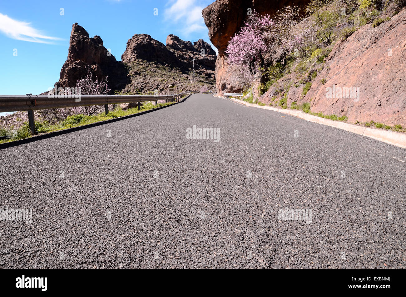 Aerial View of an Asphalt Road Stock Photo - Alamy