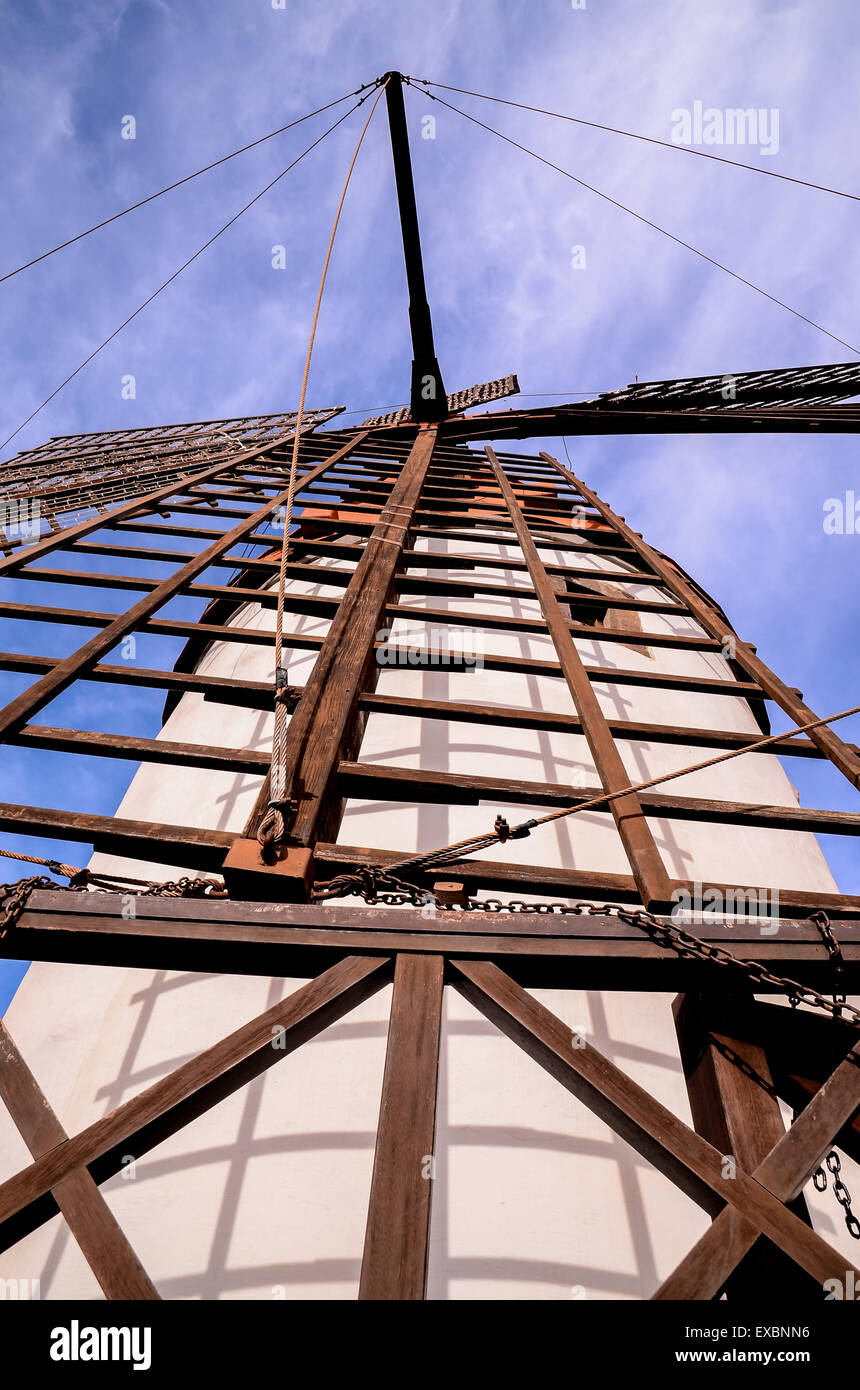 Vintage Wind Mill Stock Photo - Alamy