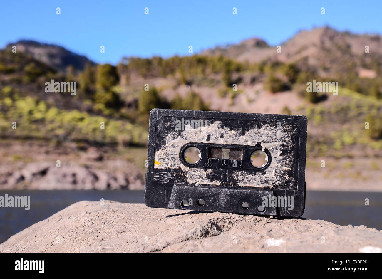 Ancient Retro Musicassette Stock Photo - Alamy