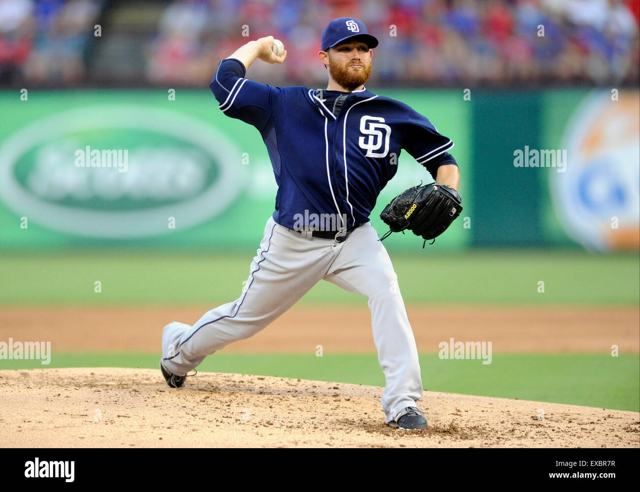 Arlington, Texas, USA. 10th July, 2015. San Diego Padres starting ...