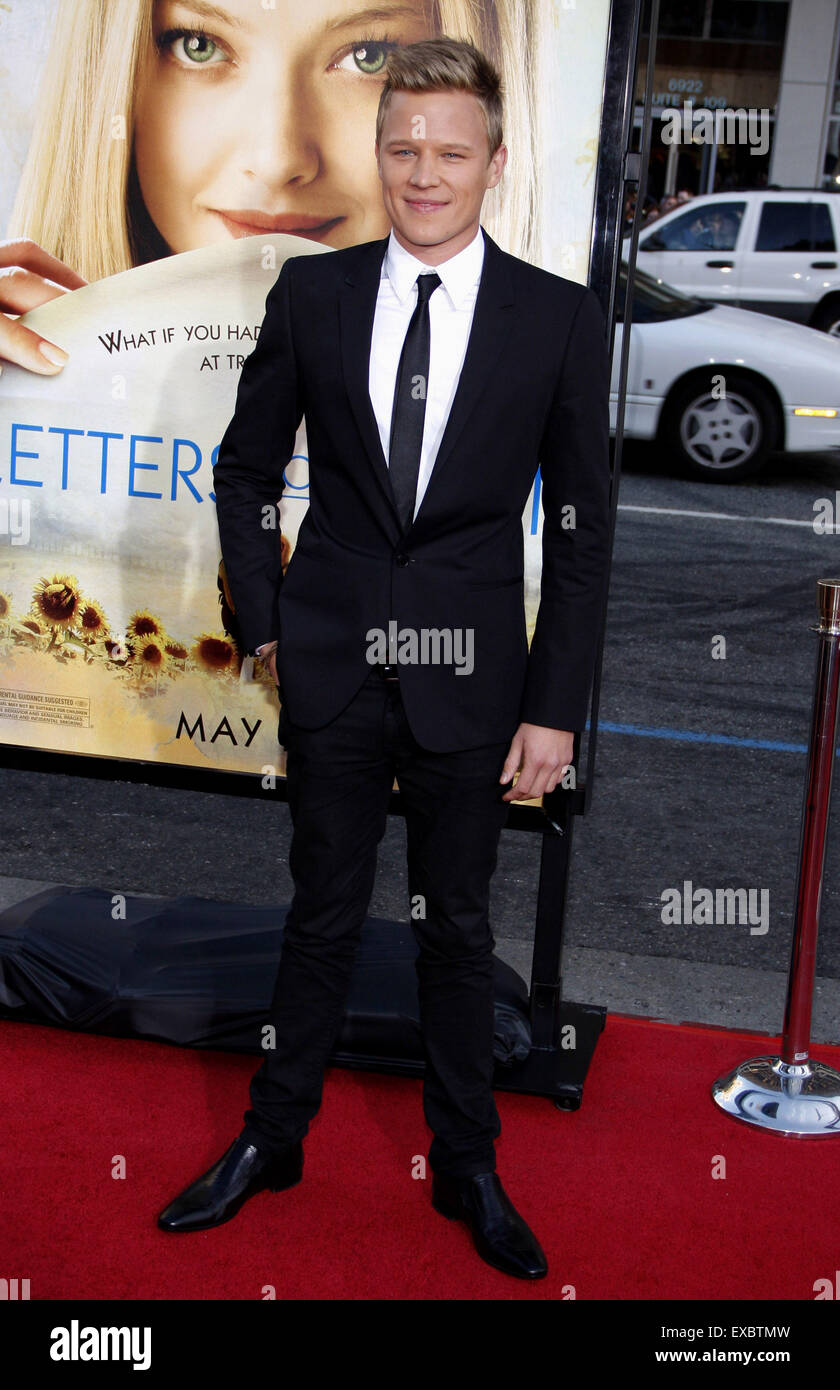 Chris Egan at the Los Angeles premiere of 'Letters To Juliet' held at ...