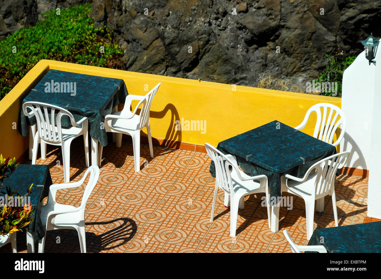 Aerial View of a Private Terrace Stock Photo - Alamy