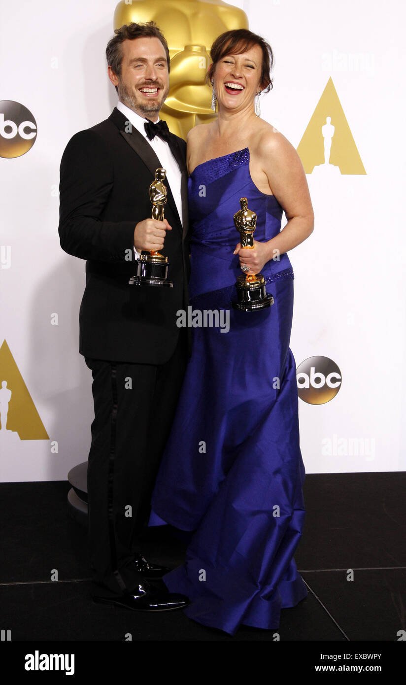 Patrick Osborne and Kristina Reed at the 87th Annual Academy Awards ...