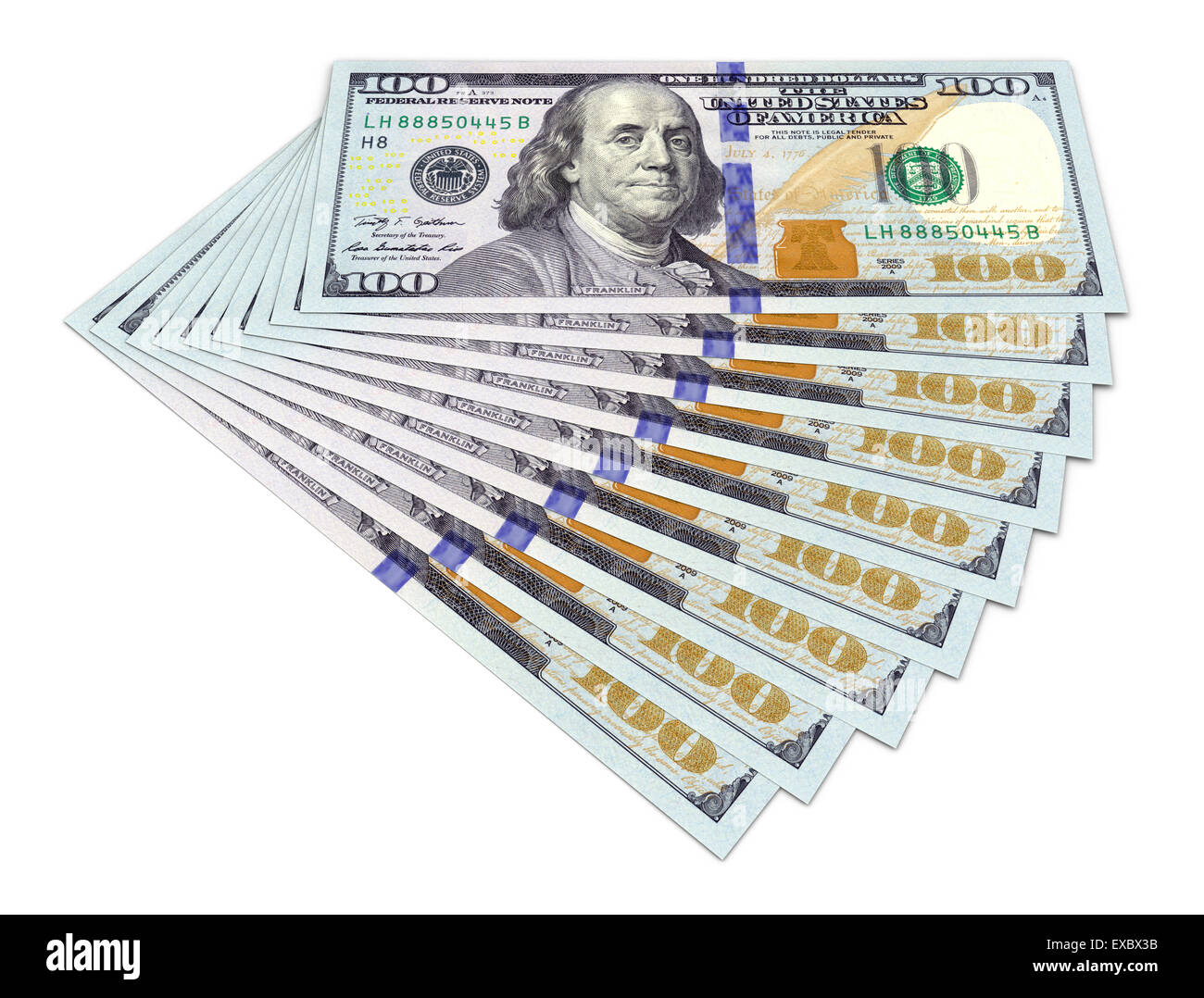 Pile of Dollars (clipping path included Stock Photo - Alamy