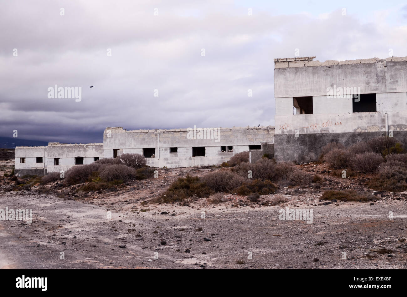Abandoned Buildings of a Military Base Stock Photo - Alamy