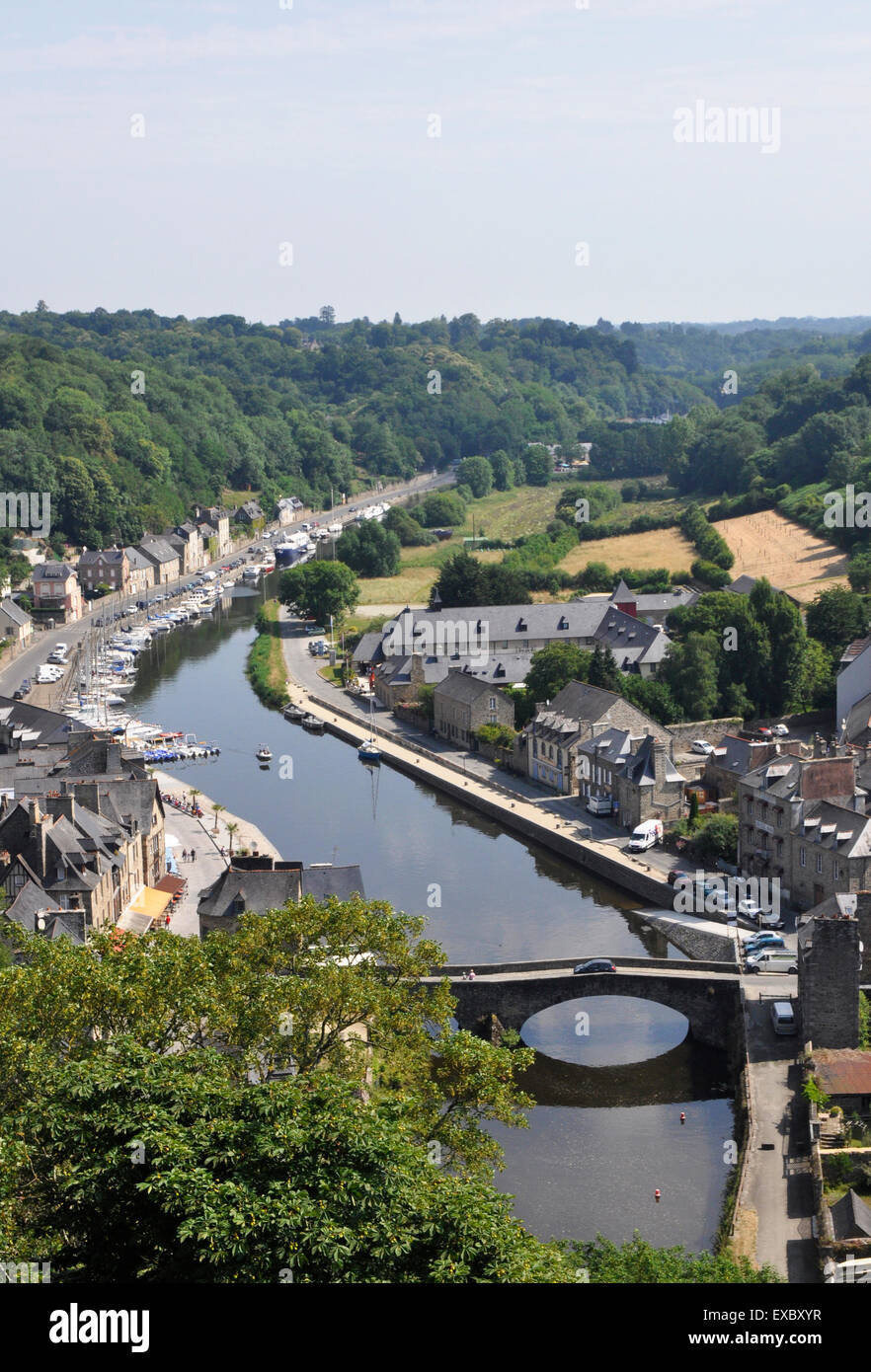 River Rance Dinan Brittany Stock Photo - Alamy