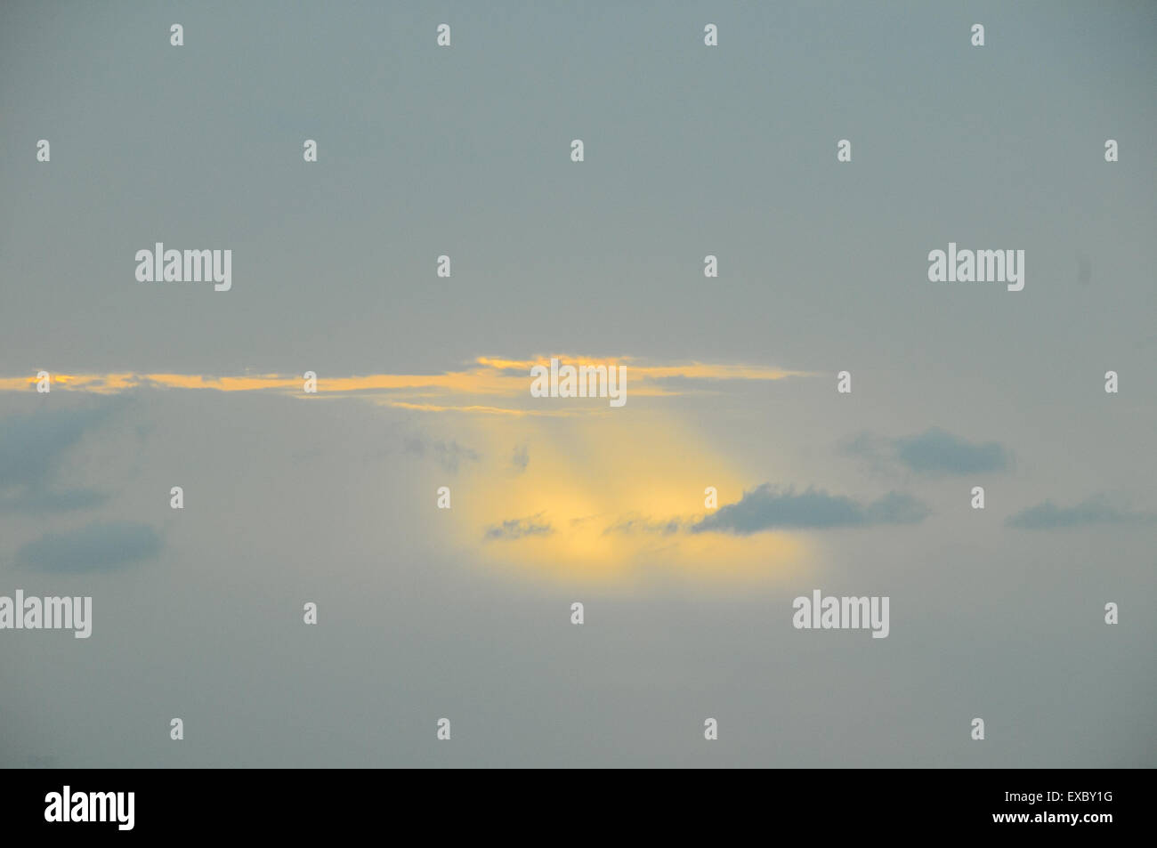 Colored Clouds at Sunset Stock Photo - Alamy