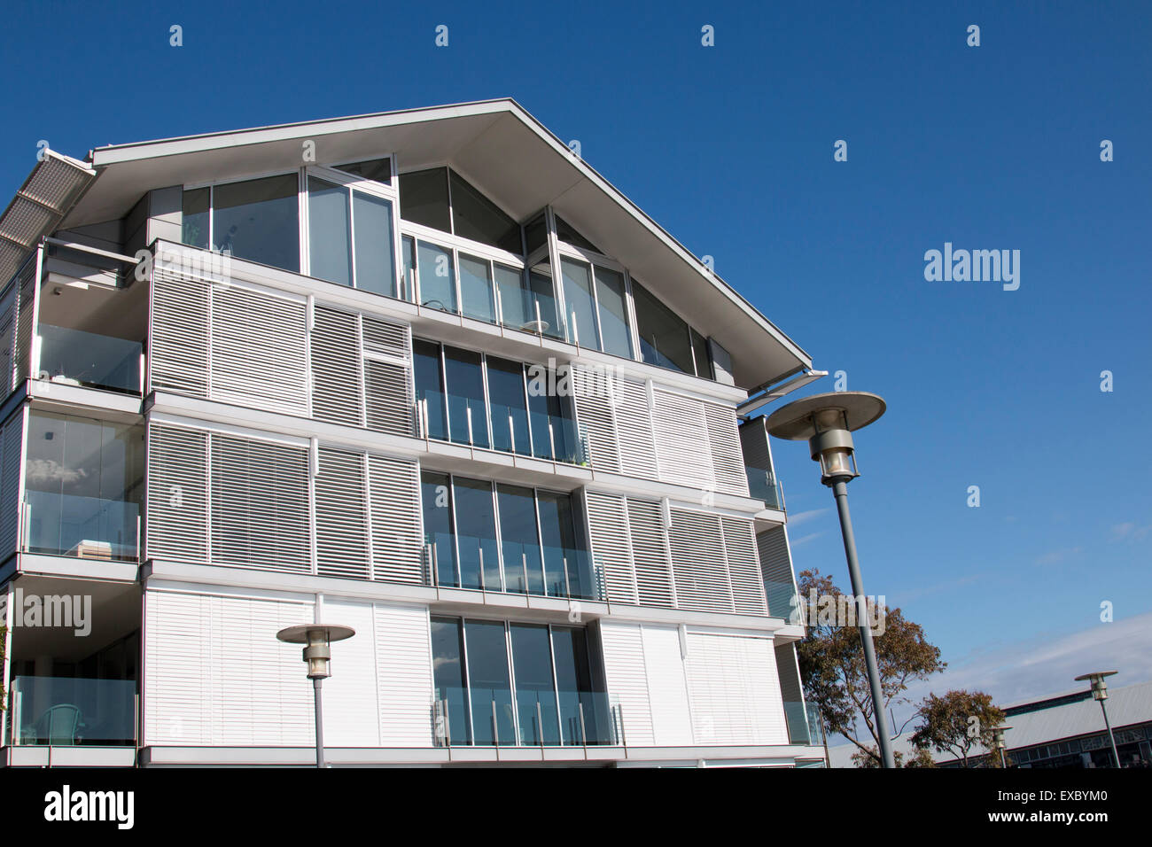 modern low rise office building in Ballaarat park, near Darling harbour ...