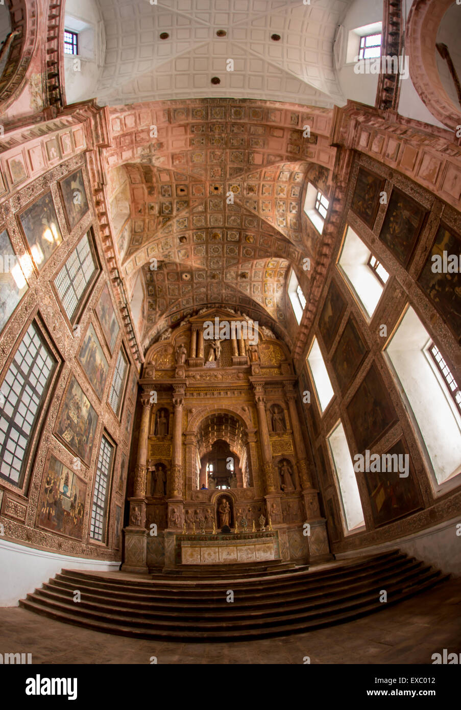 Inside a modern catholic church hi-res stock photography and images - Alamy
