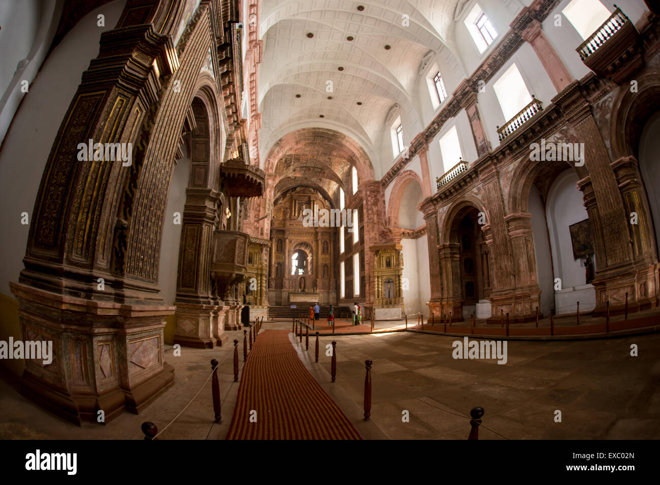 Interior view of a modern church Stock Photo - Alamy