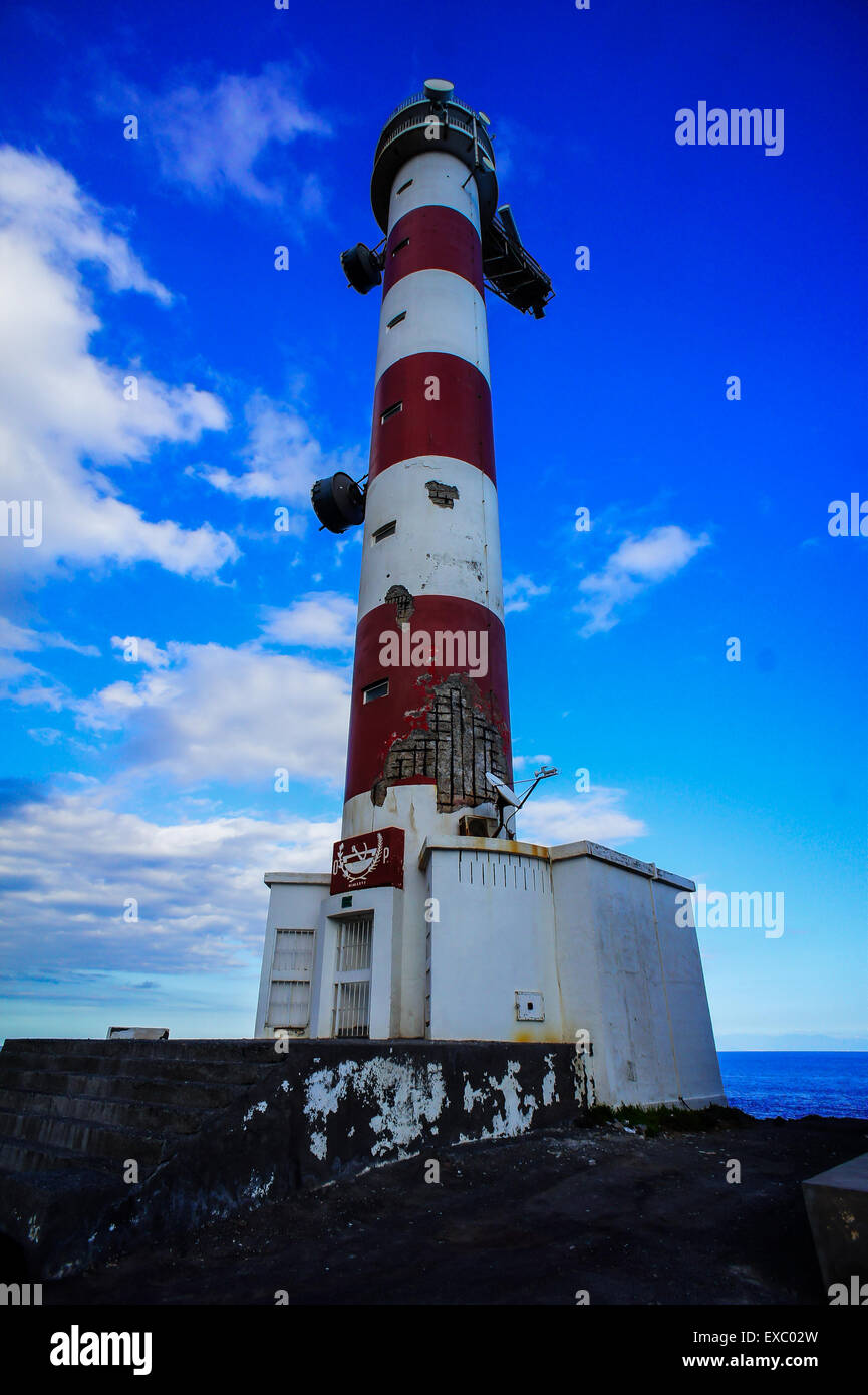 Red and White Lighthouse Stock Photo - Alamy
