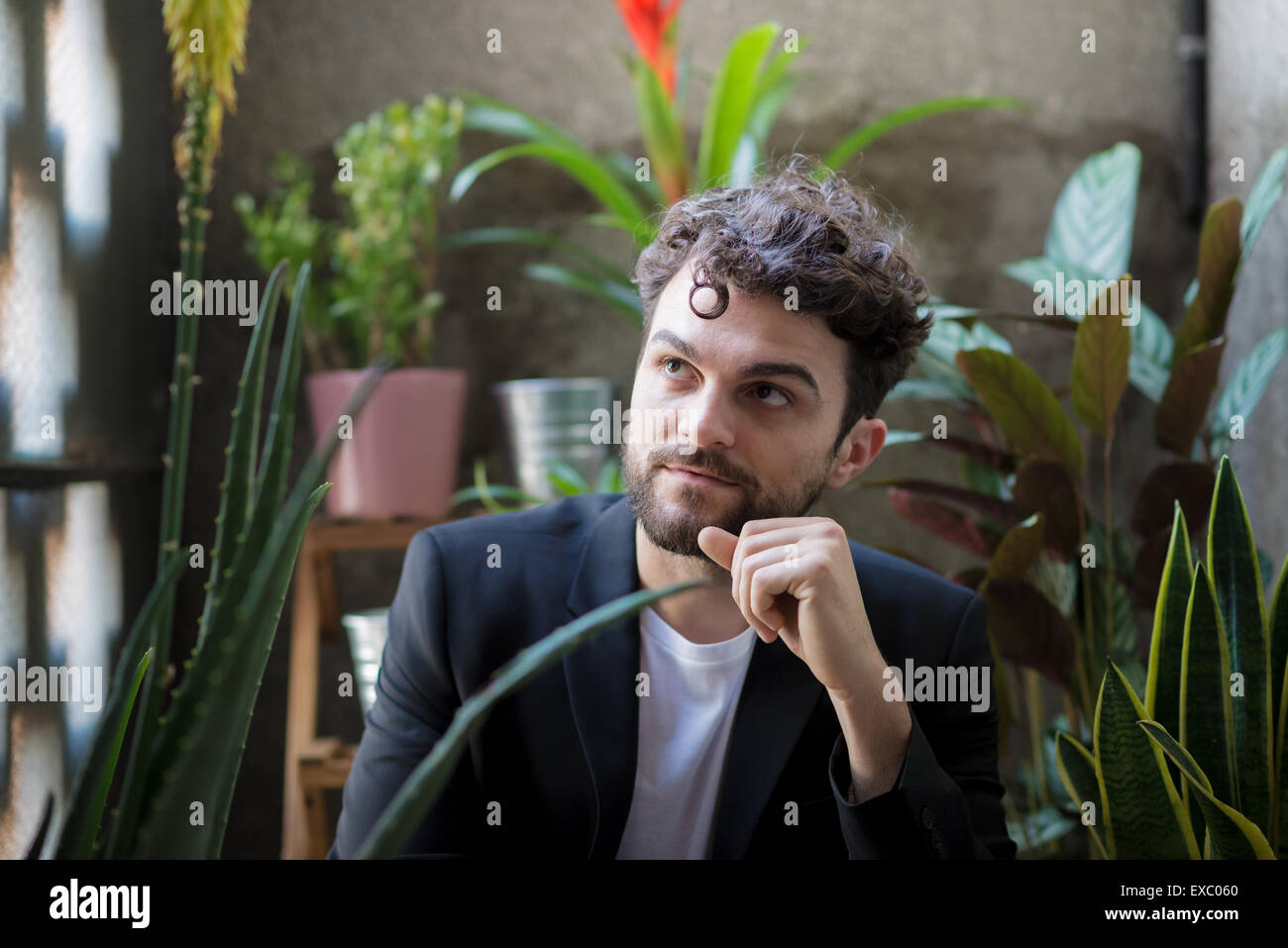 Modern man at home hi-res stock photography and images - Alamy