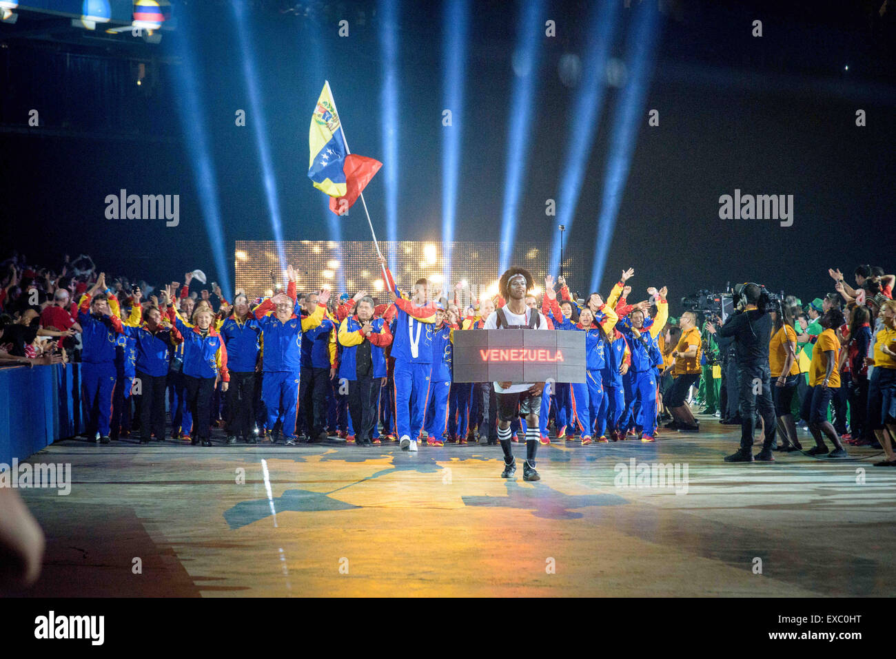 Toronto, Ontario, Canada. 10th July, 2015. Team Venezuela arrives at ...