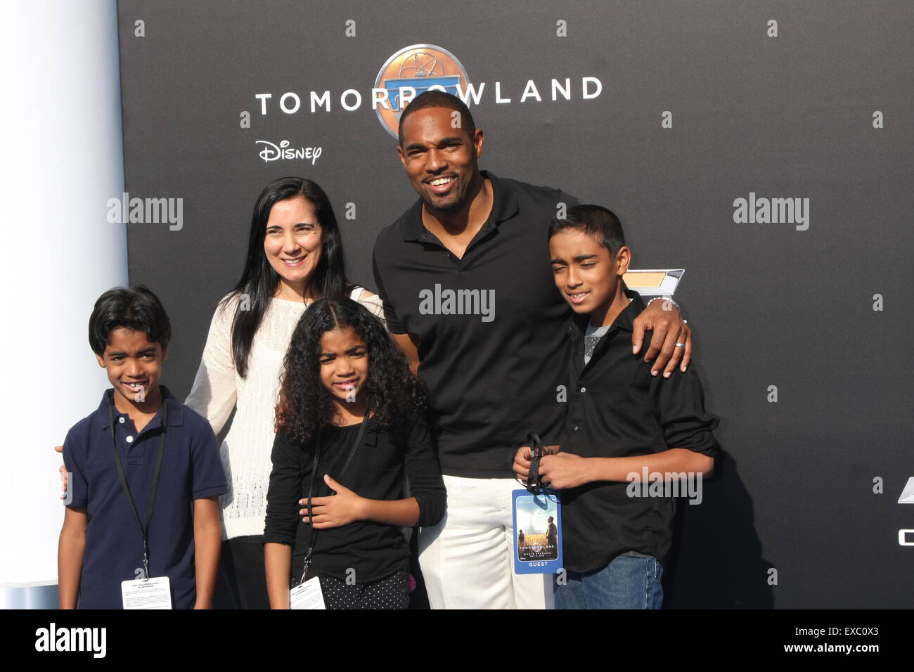 Tomorrowland Premiere Featuring: Jason George, family Where: Lake Buena ...