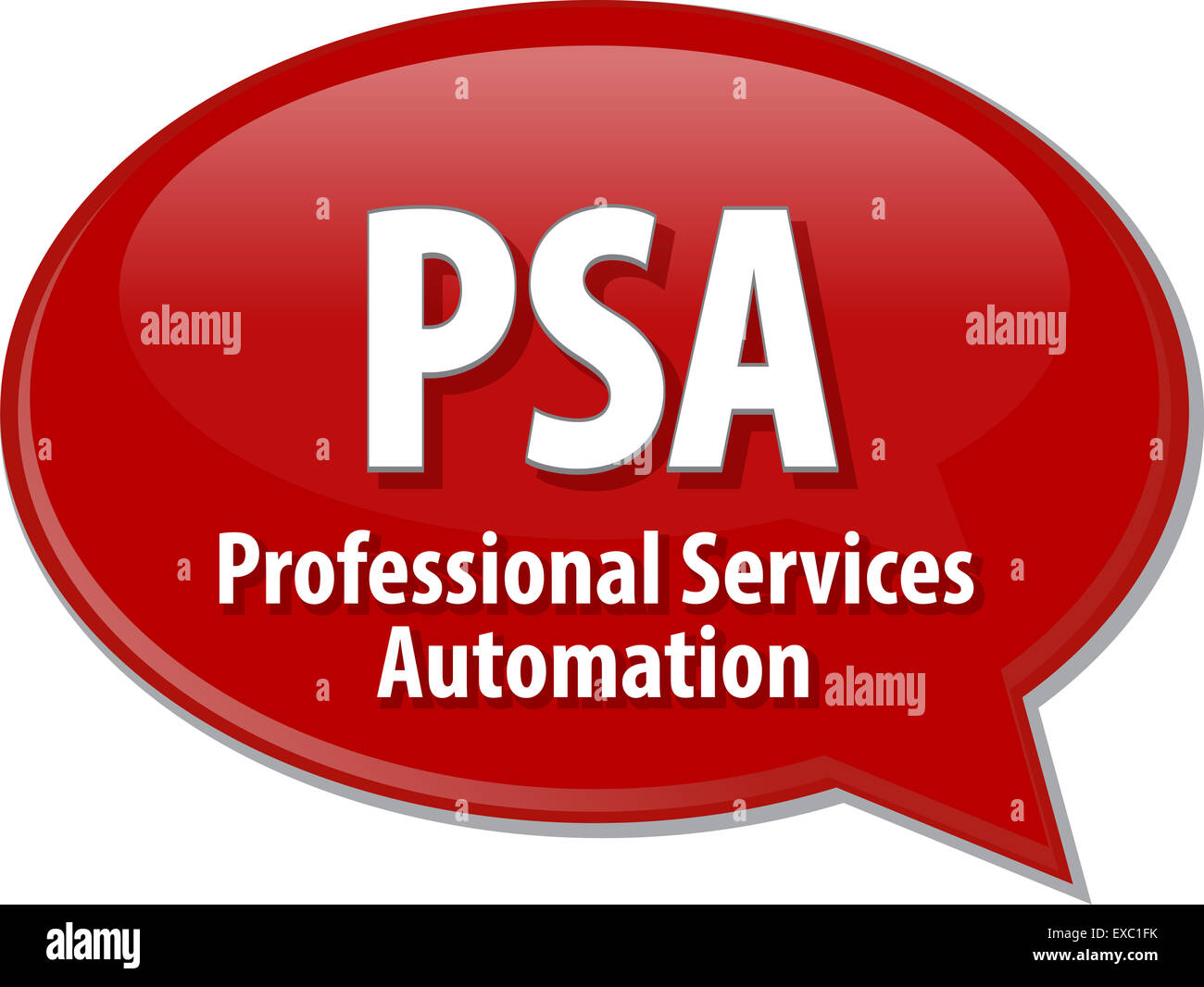 Speech bubble illustration of information technology acronym ...