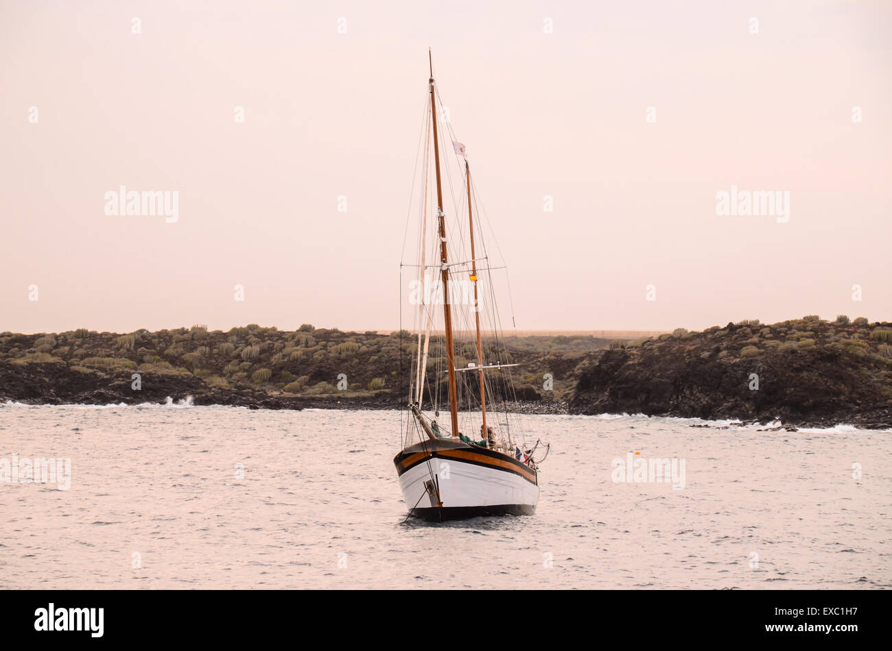 Vintage Sail Boat Stock Photo - Alamy