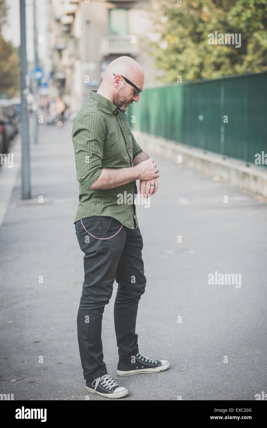 Attractive candid european middle aged male hi-res stock photography ...