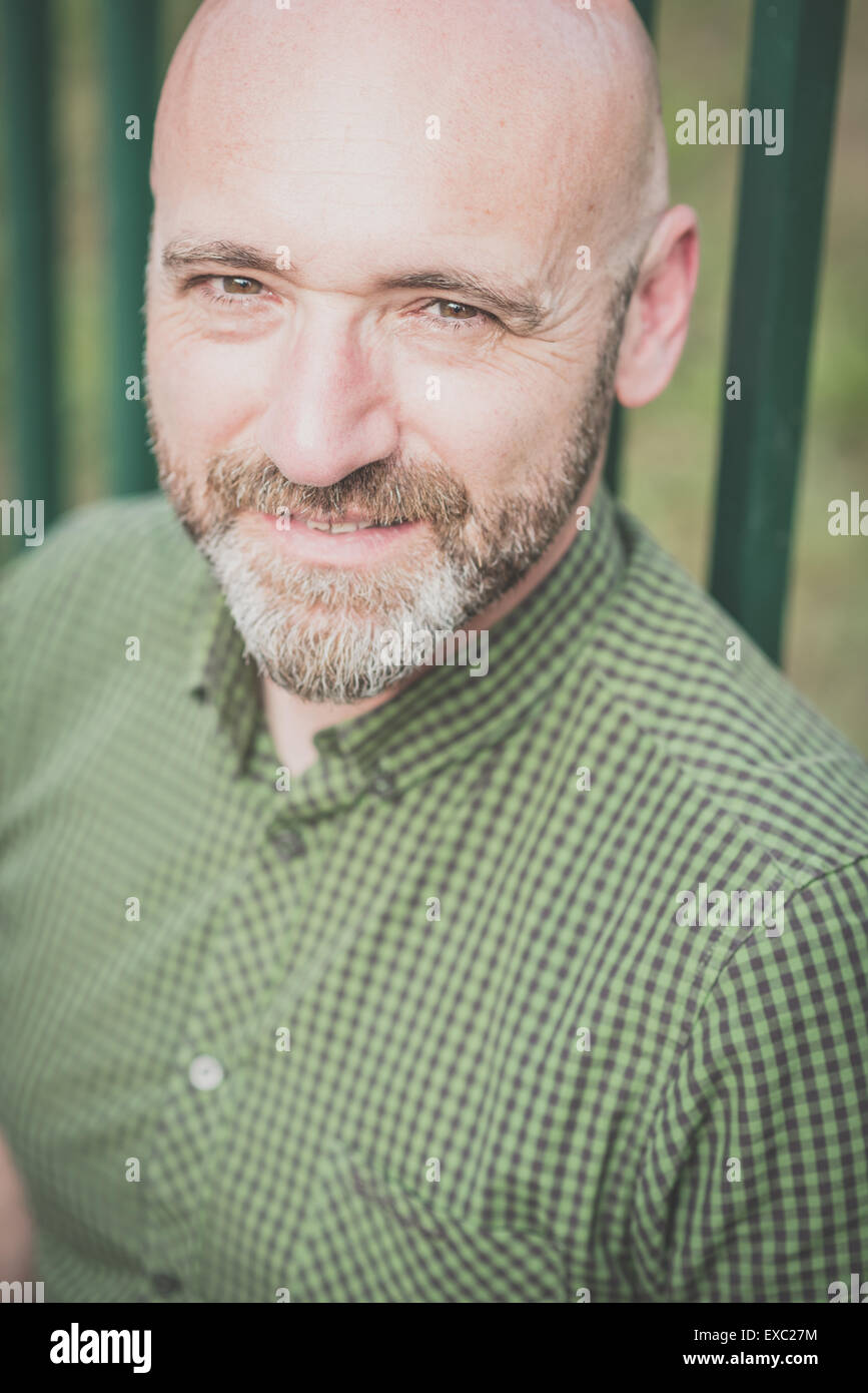 Attractive candid european middle aged male hi-res stock photography ...