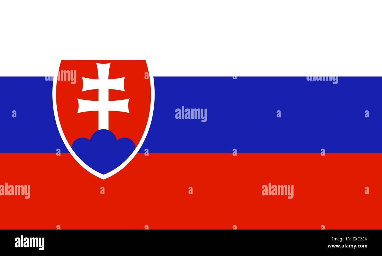 Slovakia national flag Stock Vector Images - Alamy