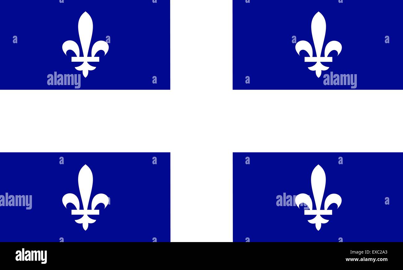 Quebec (Canada) flag Stock Vector Image & Art - Alamy