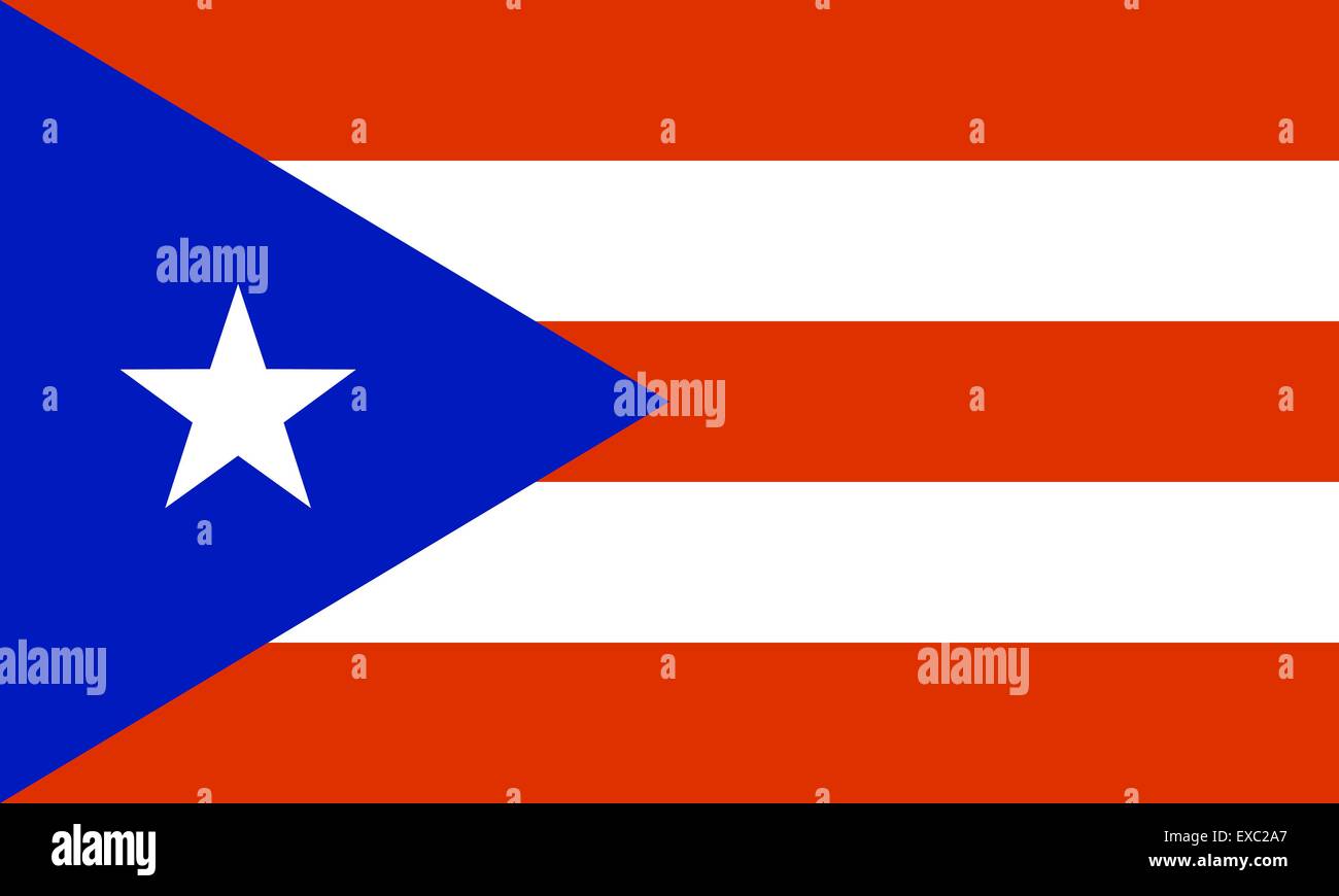 Puerto Rico flag Stock Vector Image & Art - Alamy