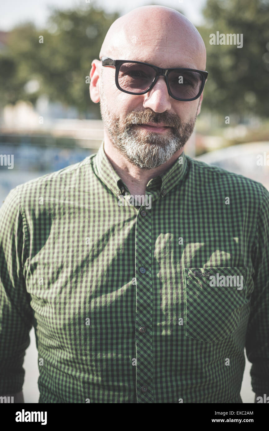 Attractive candid european middle aged male hi-res stock photography ...