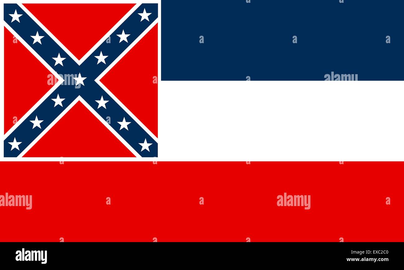 Mississippi (USA) flag Stock Vector Image & Art - Alamy