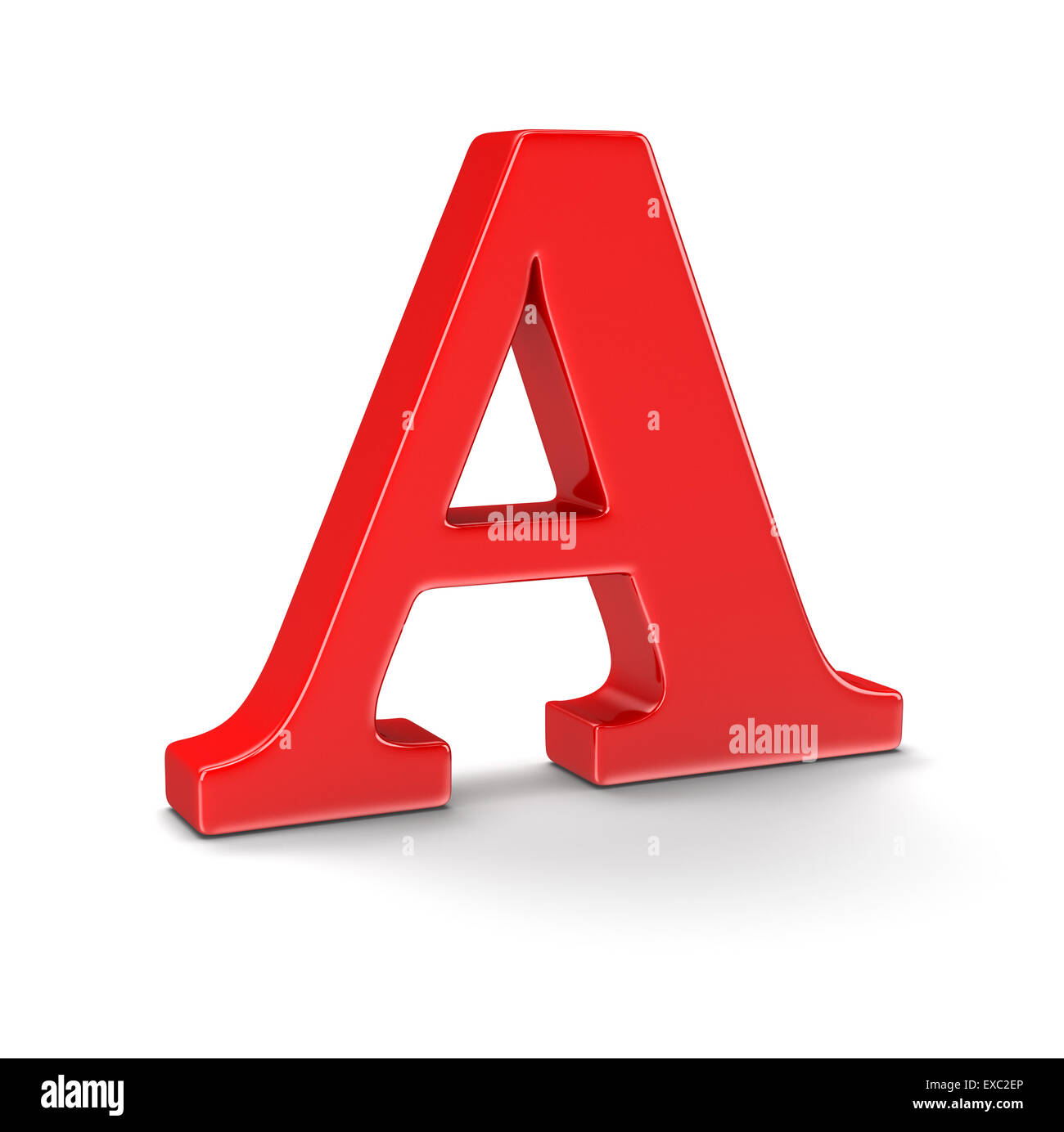 Letter A (clipping path included Stock Photo - Alamy