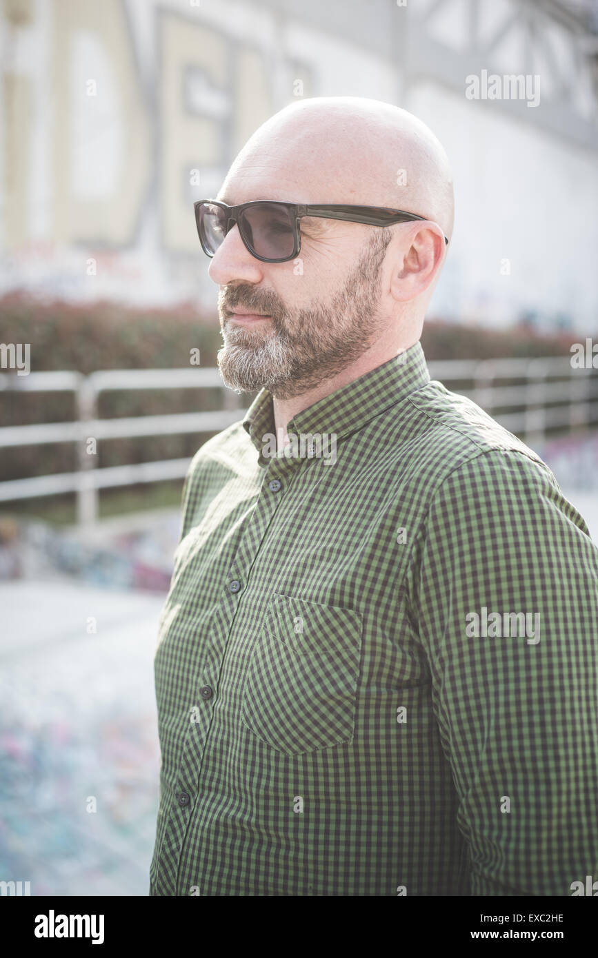 Attractive candid european middle aged male hi-res stock photography ...