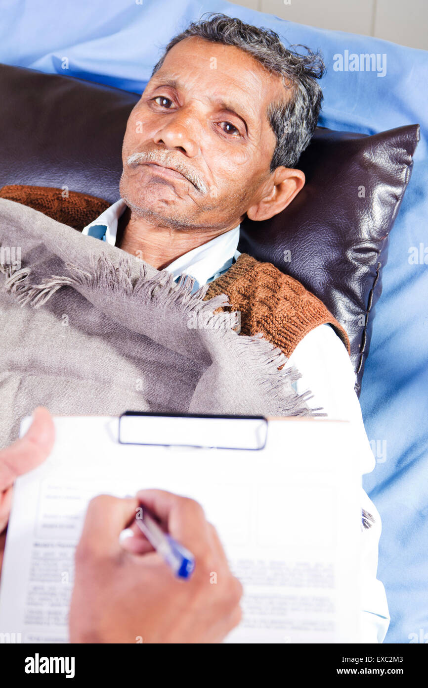 Indian doctor hospital patient writing hi-res stock photography and ...